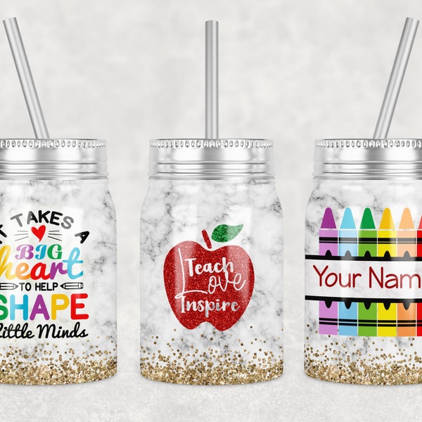 Teacher Mason Jars - Etsy