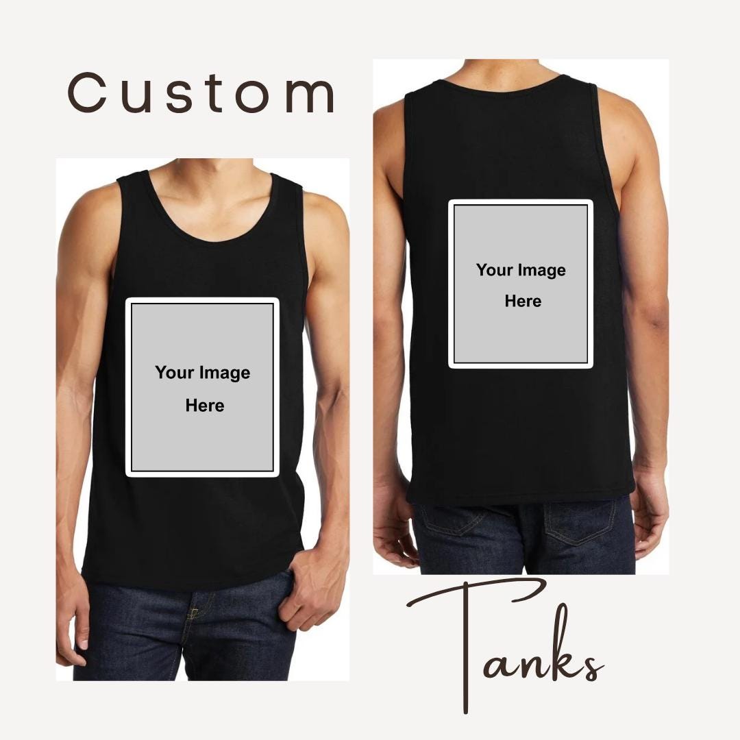 Custom Men's Tanks - Etsy