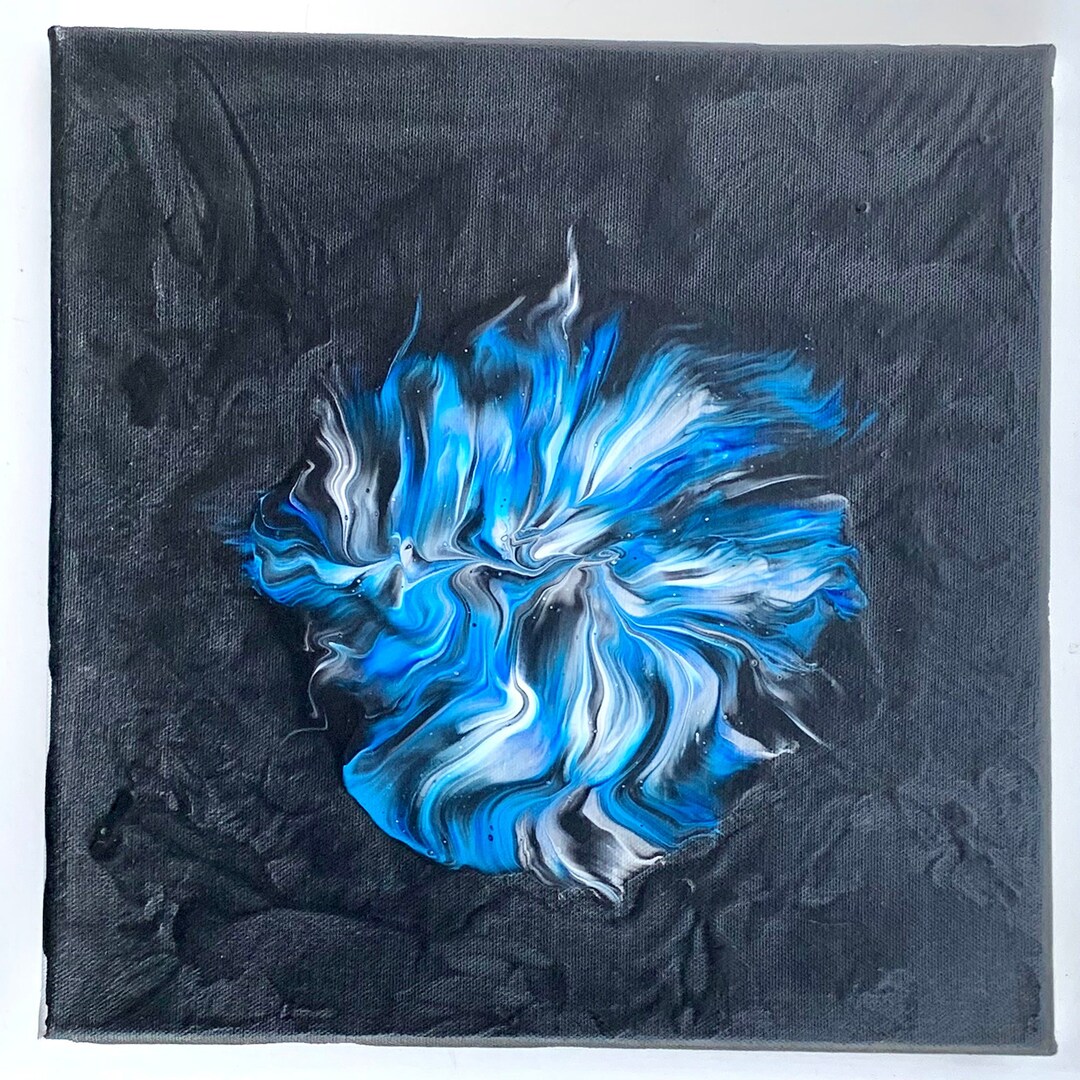 EMULSION: Bluebird Painting • Acrylic Abstract Art • Acrylic Painting ...