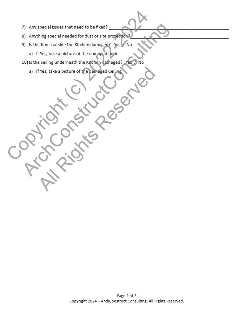 Printable Walkthrough Checklist Bundle | Flooring, Bathroom & Kitchen ...