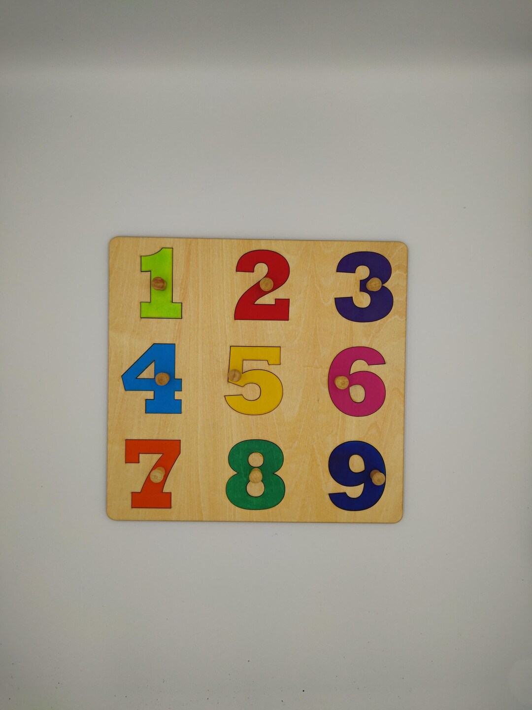 Wood Numbers Puzzle With Free Persolization - Etsy