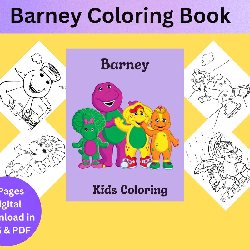 Barney Books - Etsy