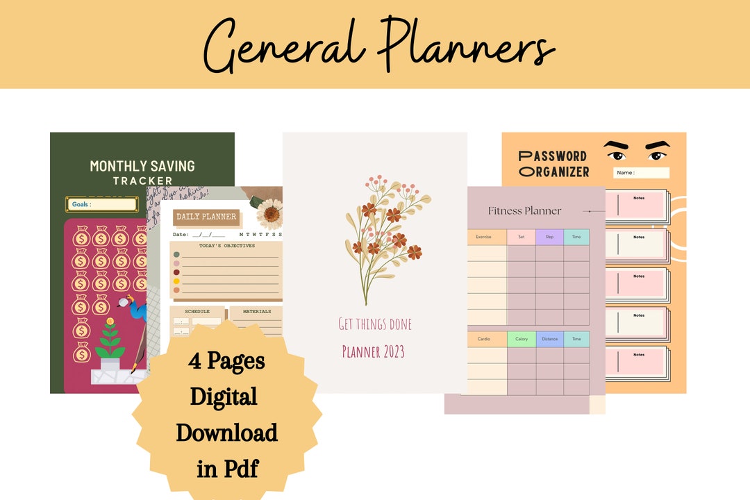 Minimalist Digital Planner - Instant Download for Notability ...
