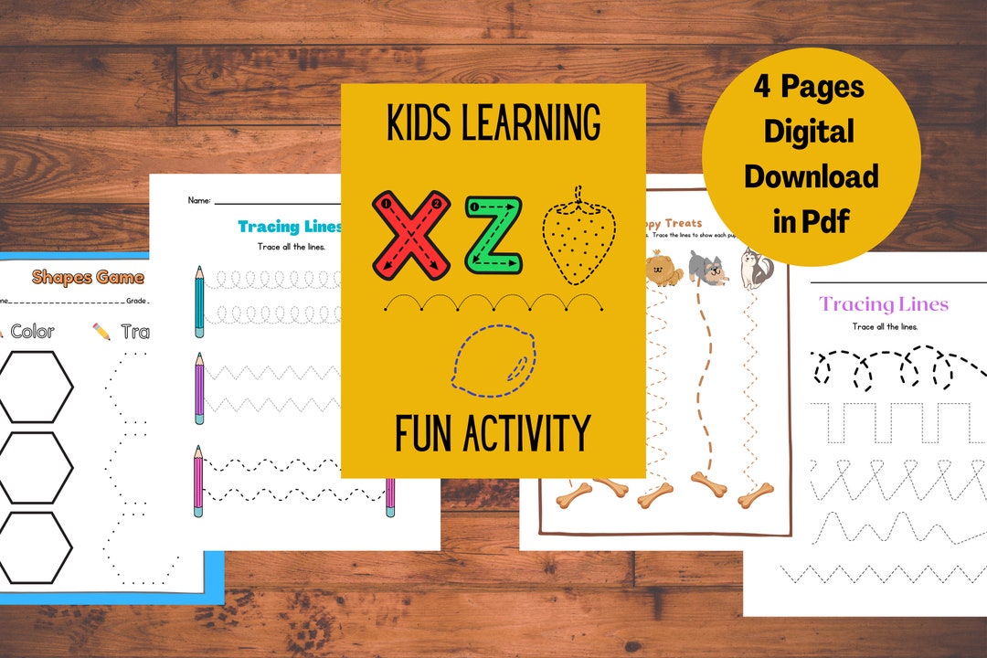 Homeschool Printable Worksheets - Line & Shape Formation for ...