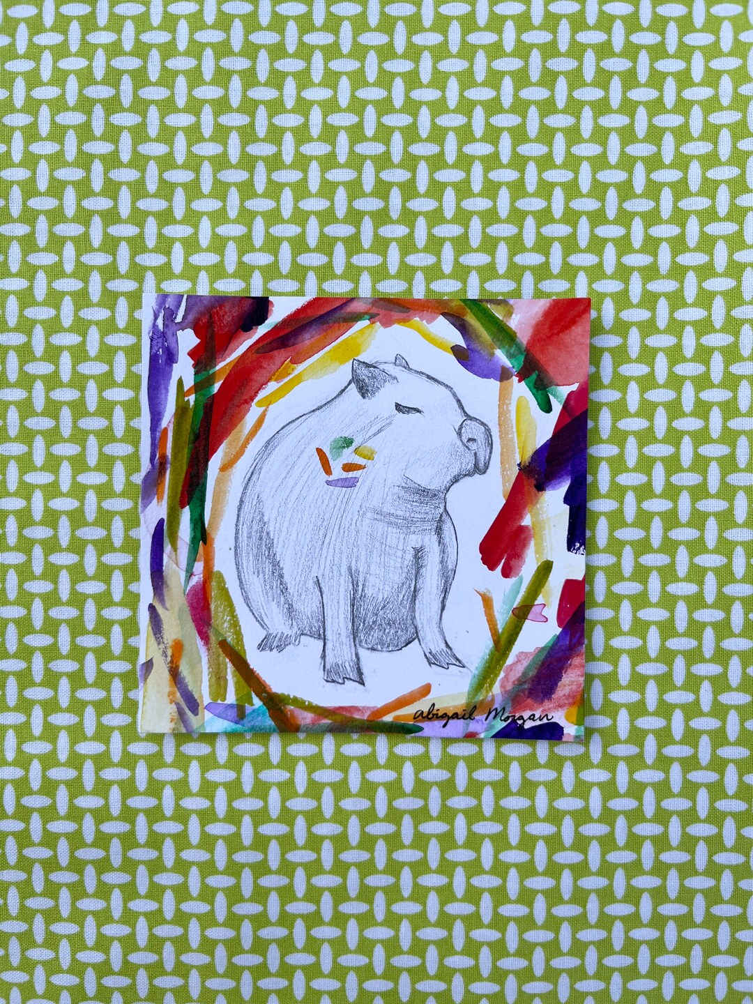 Capybara in Color - Digital Prints / Printable Wall Art / Animal Art ...