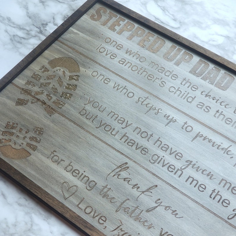 Stepped up Dad SVG - Step Dad SVG - Fathers Day SVG - Bonus Dad Digital ...