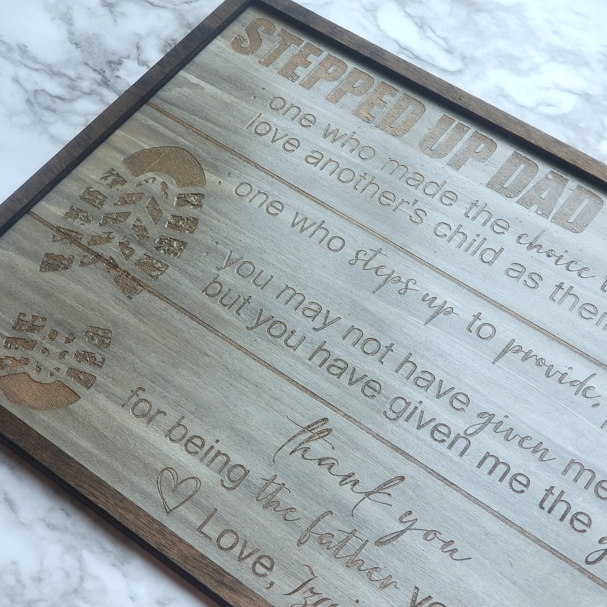 Stepped up Dad SVG Step Dad SVG Fathers Day SVG Bonus Dad Digital File ...