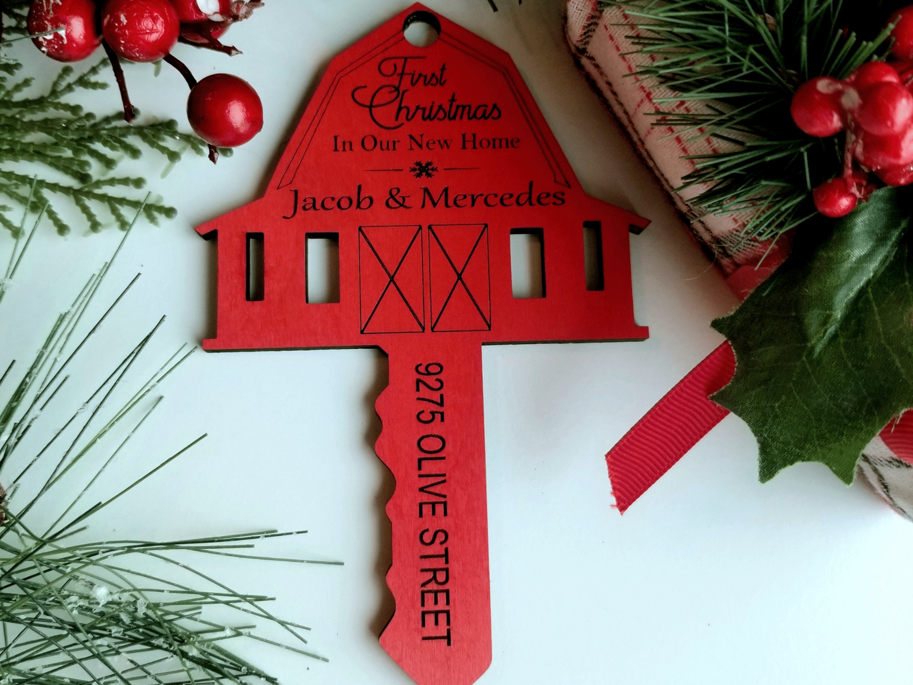 First Home Key Ornament SVG - Christmas 2022 - Laser Files - Digital ...