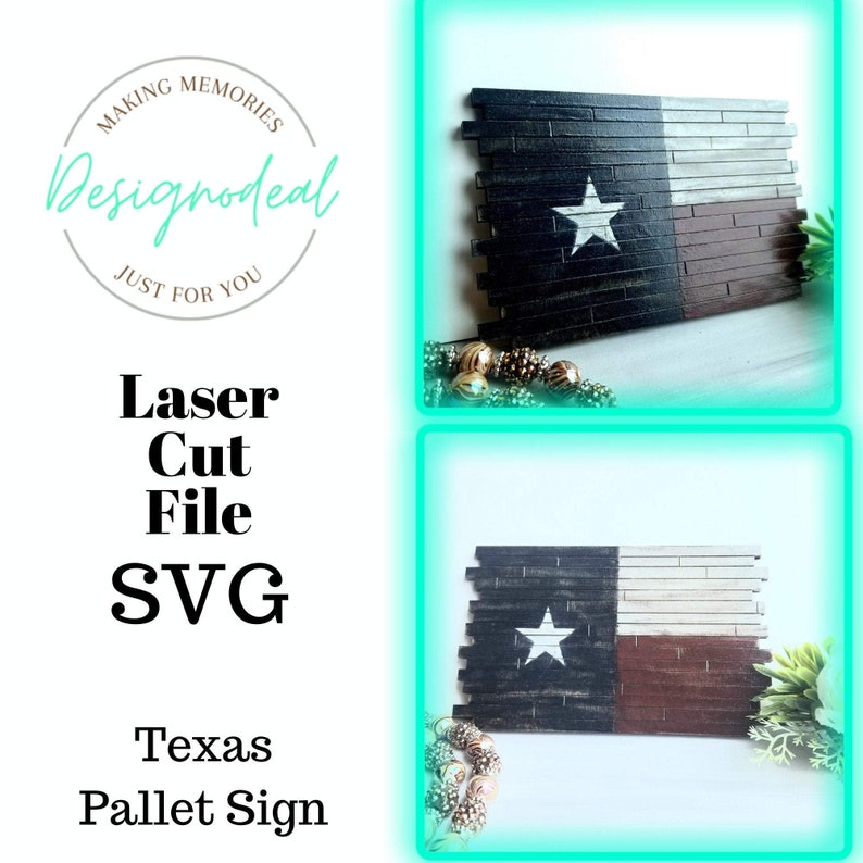 Texas Flag Pallet Wood Sign SVG | Pallet Wood SVG | Texas Sign Digital ...