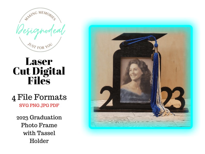 Graduation SVG - 2023 Graduation Photo Frame Laser File - Grad Cut ...