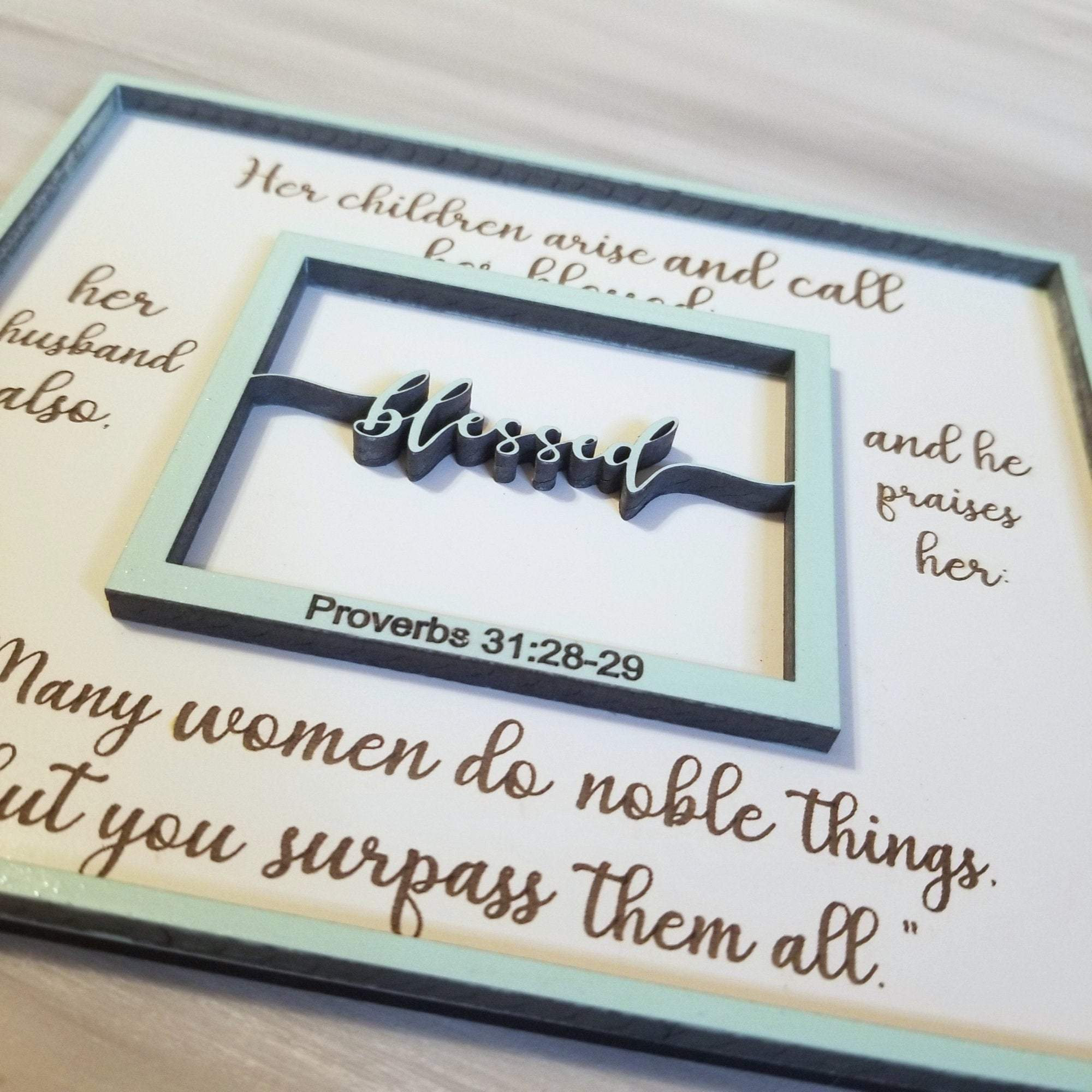Blessed Mother Sign SVG - Christian Digital File - Proverbs 31 Bible ...