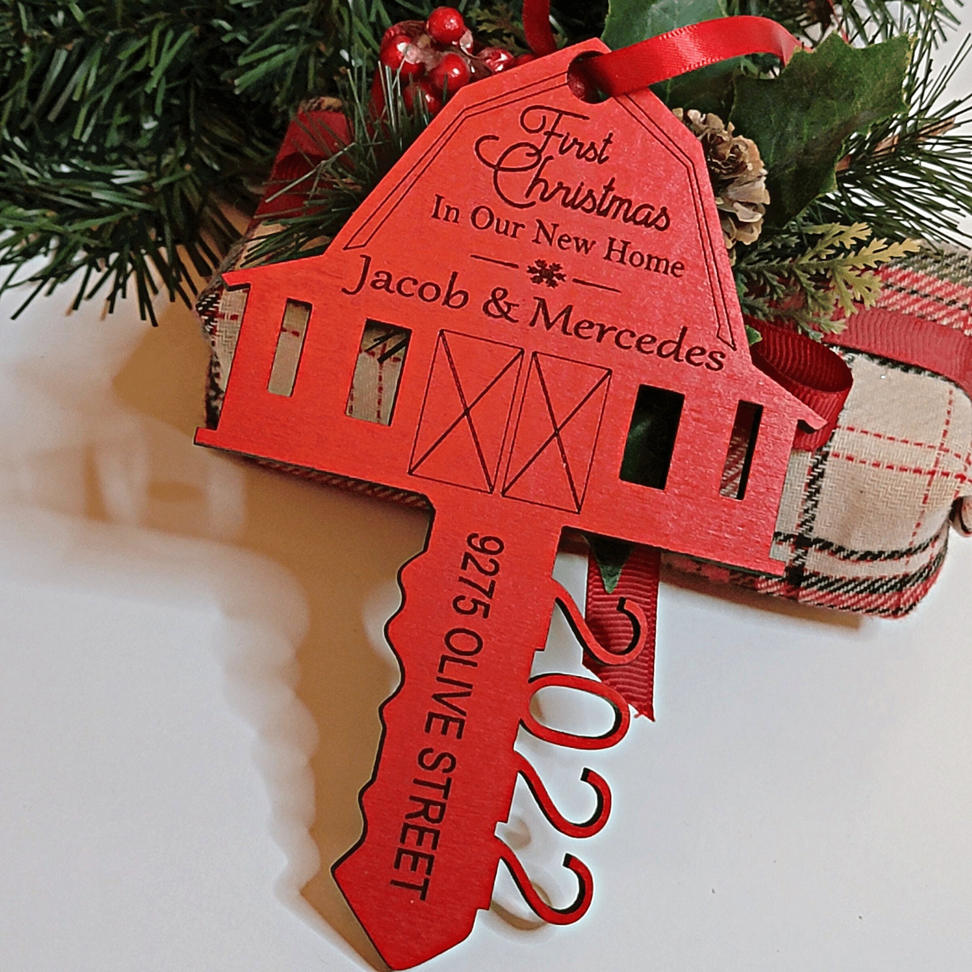 First Home Key Ornament SVG - Christmas 2022 - Laser Files - Digital ...