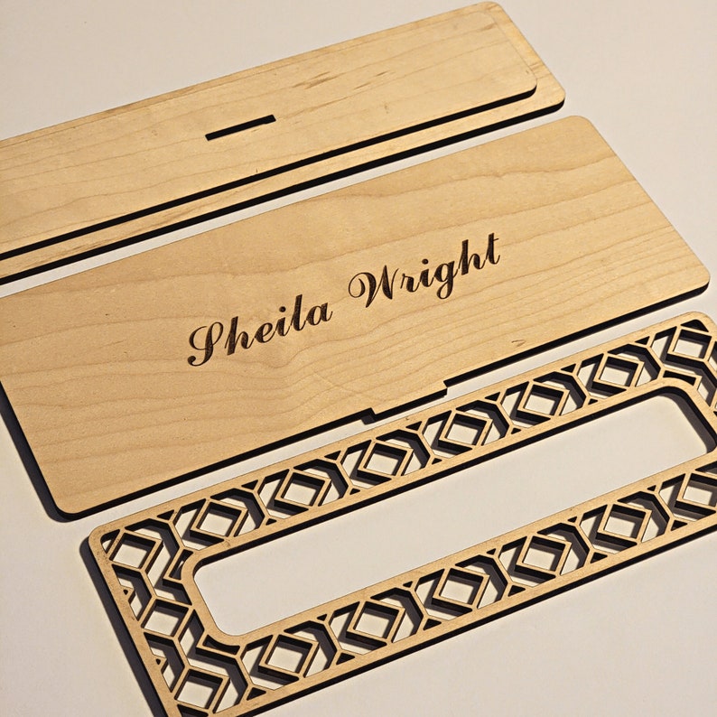 Office Name Plate Stand SVG Digital Files - Recognition Laser Files ...