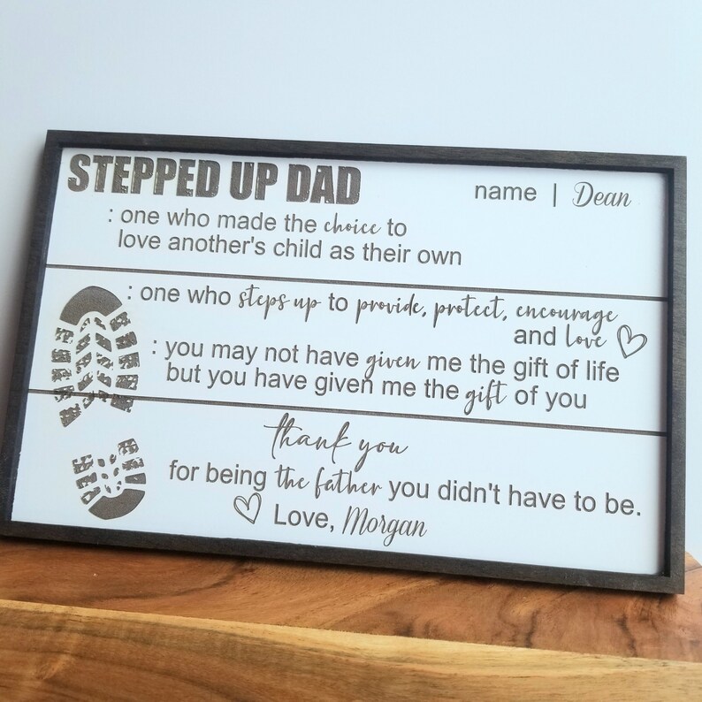 Stepped up Dad SVG Step Dad SVG Fathers Day SVG Bonus | Etsy