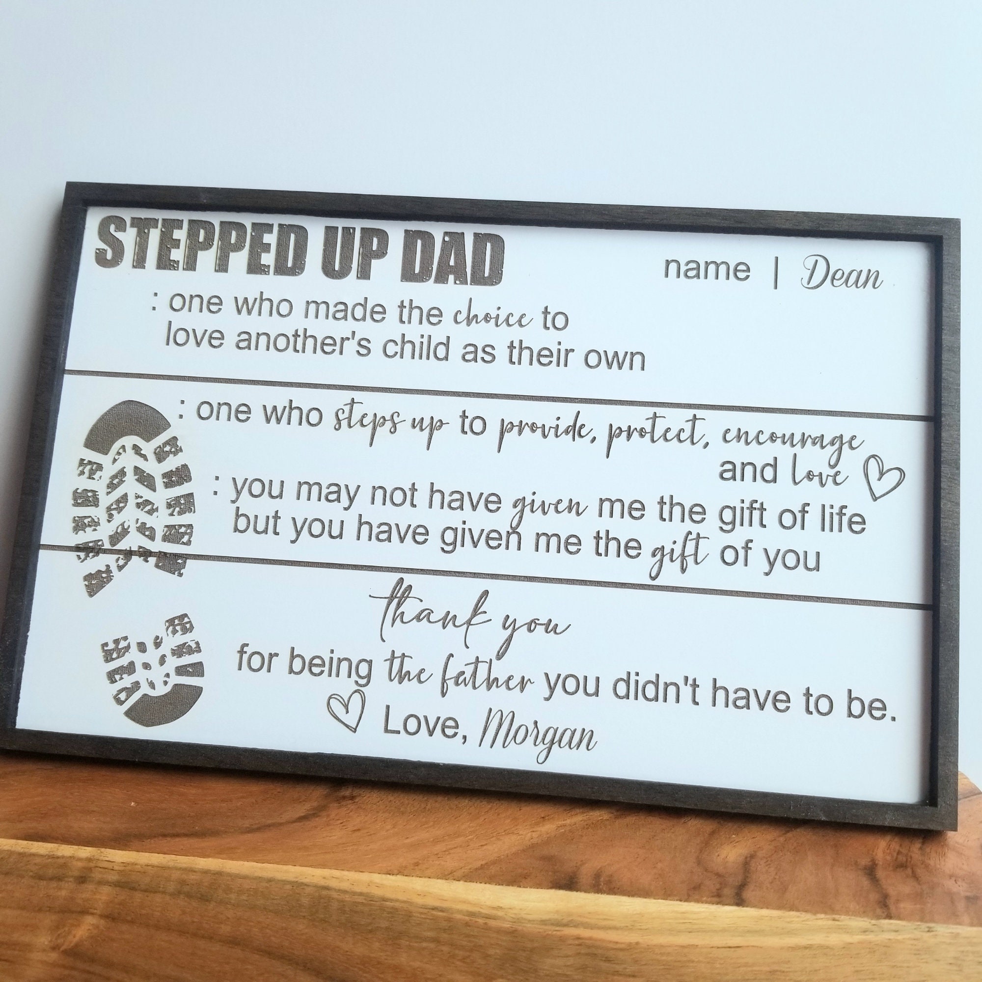 Stepped up Dad SVG - Step Dad SVG - Fathers Day SVG - Bonus Dad Digital ...