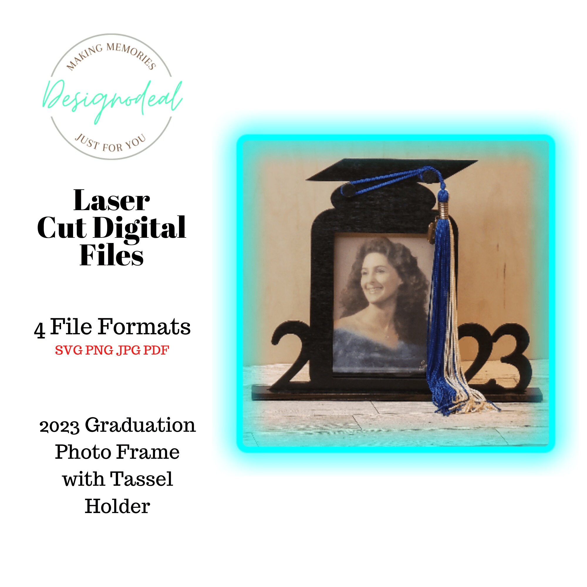 Graduation SVG - 2023 Graduation Photo Frame Laser File - Grad Cut ...
