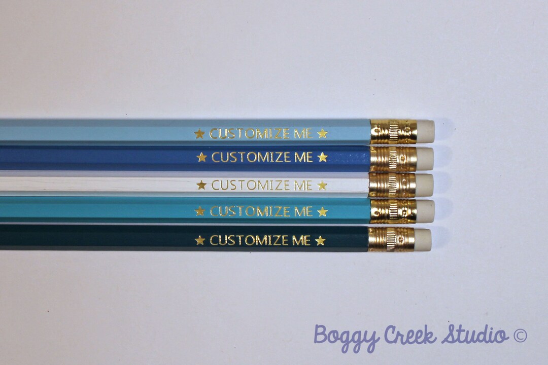 Ocean ~ 5 Personalized Pencils, Back to School, Stocking Stuffer ...