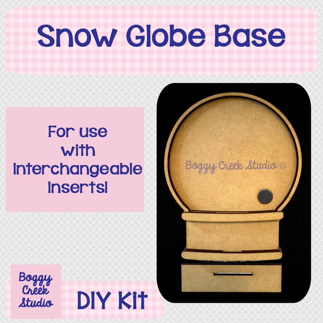 Snow Globe Base Unfinished Blank to Paint & Assemble! - Etsy
