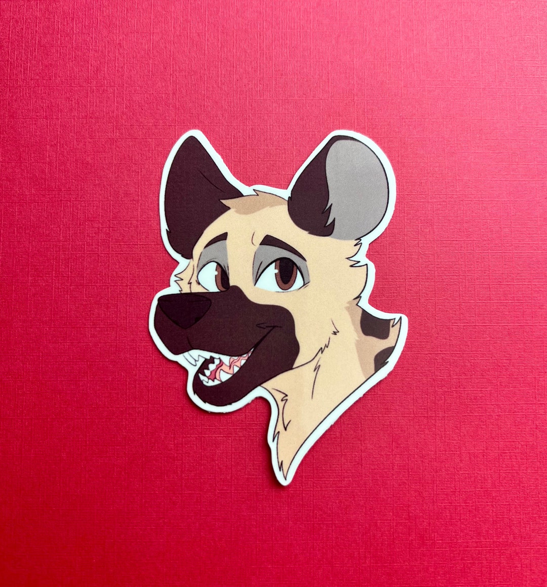 Vinyl Hyena Sticker 3x3in Furry Hyena Laminated Water Proof Decal ...