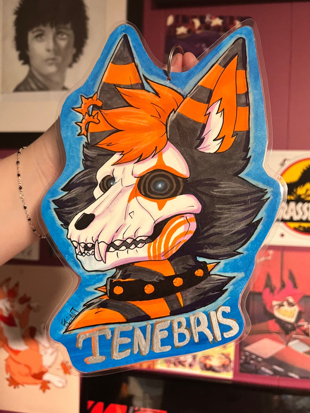 Custom Furry Badge for Conventions Physical Badge of Your Fursona ...