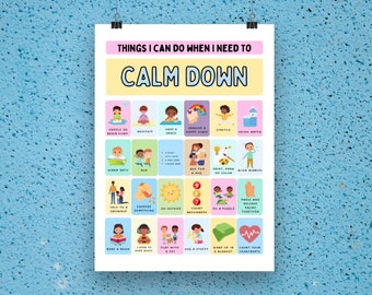 Calm Down Zone Poster - Etsy