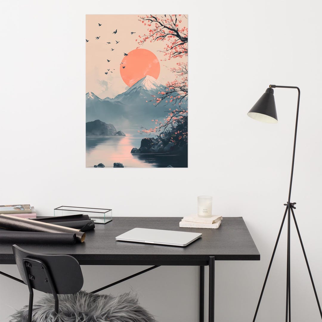 Japandi Poster, Japandi, Japanese Wall Art, Japanese Art, Office Decor ...