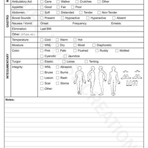 Home Health/hospice Admission Sheet - Etsy