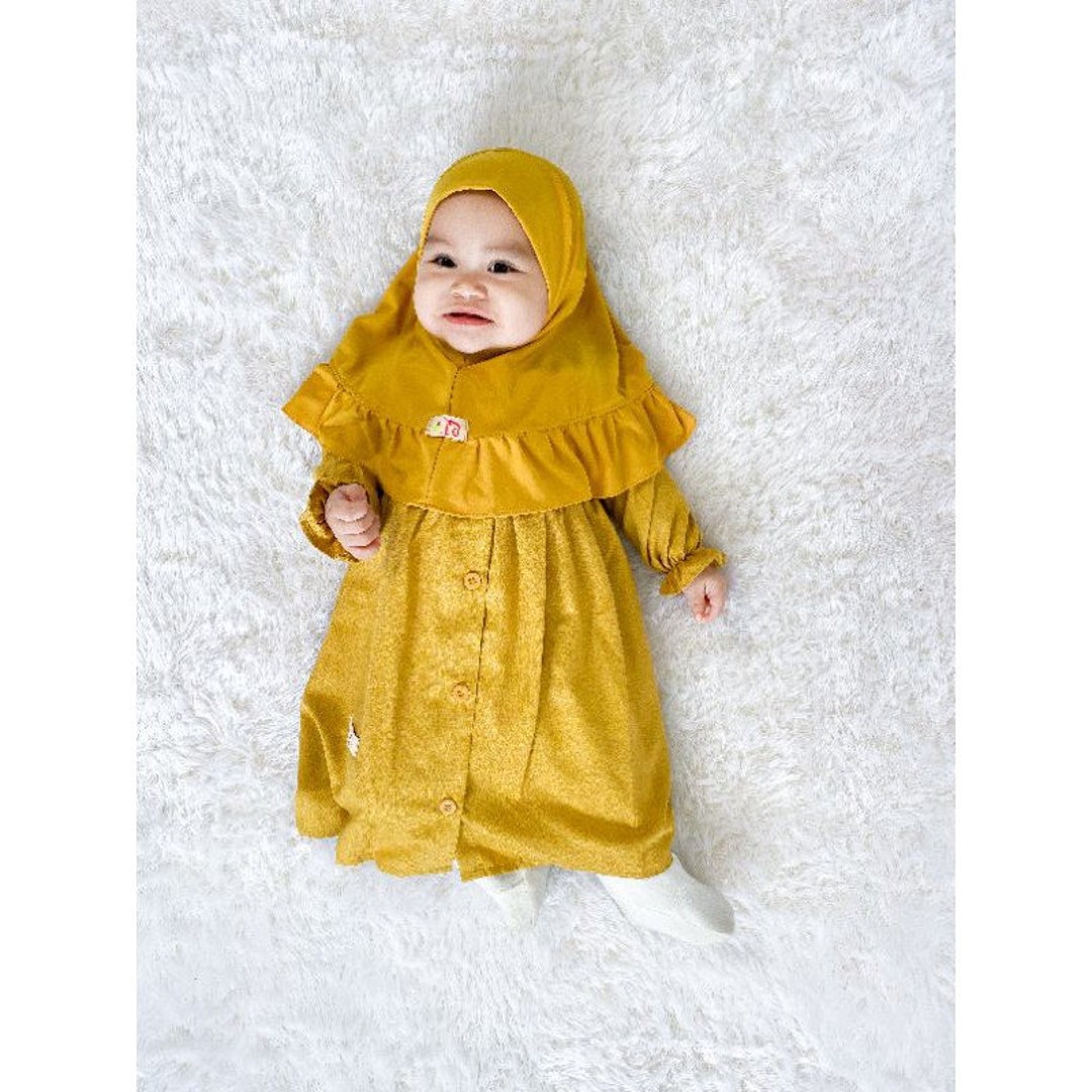 AISYAH 4 12 Months Baby Abaya Sets Hijab, Muslim Baby Hijab Sets - Etsy
