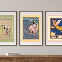 Vanity Fair Magazine Cover Print Set: 1910s Retro Art (digital Download ...