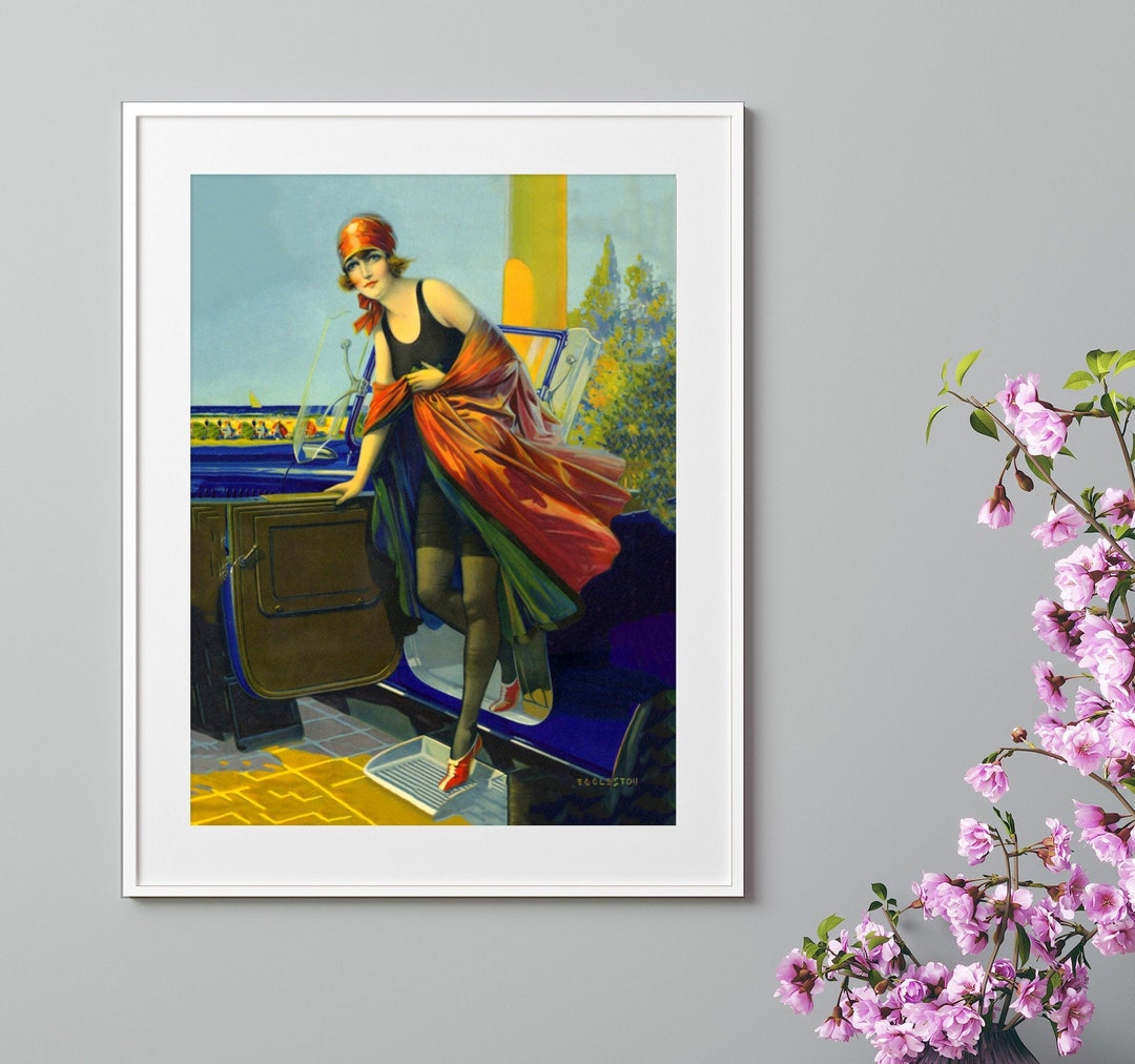 Greetings Art Deco Poster Edward Mason Eggleston Calendar - Etsy