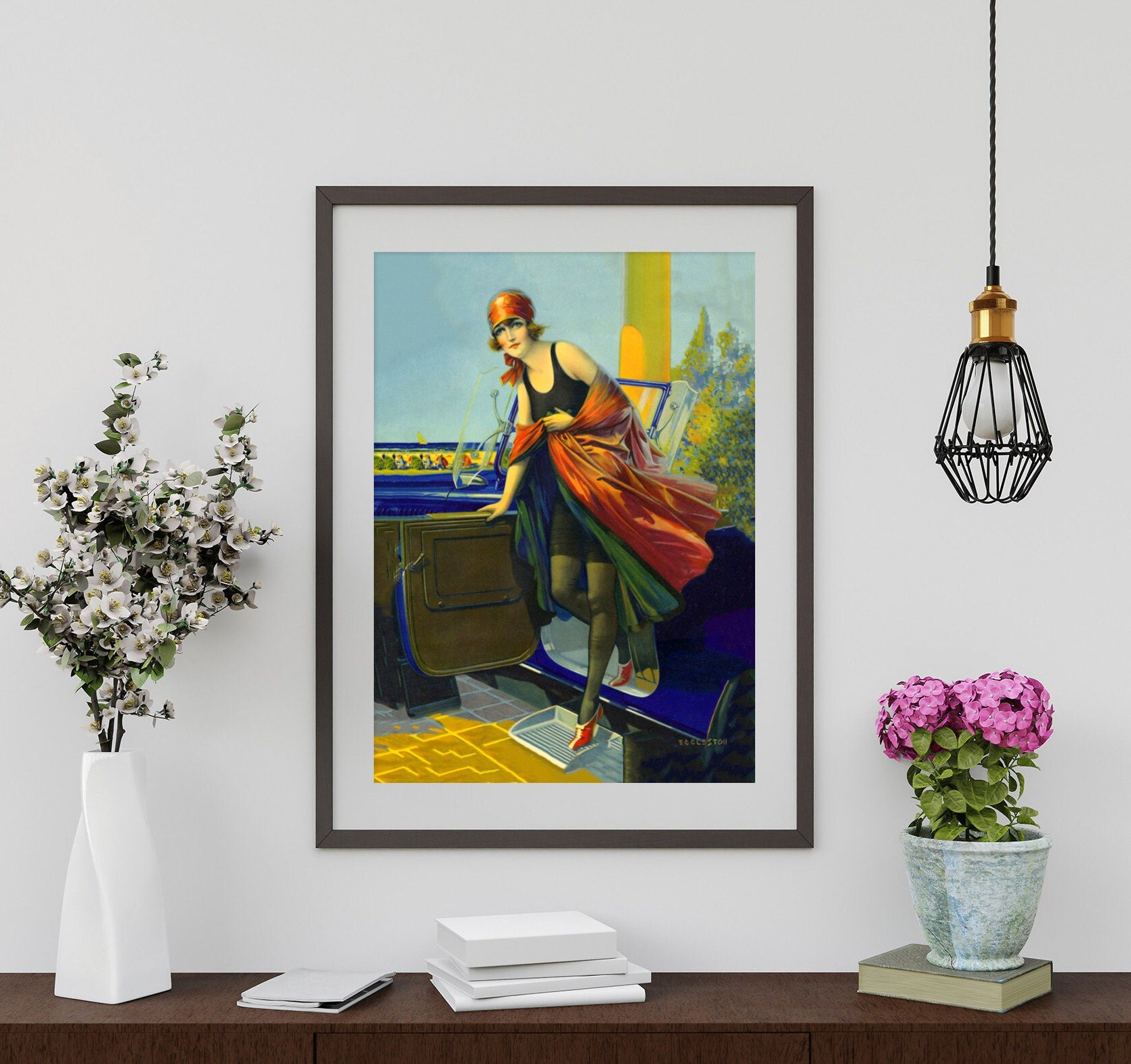 Greetings Art Deco Poster Edward Mason Eggleston Calendar - Etsy