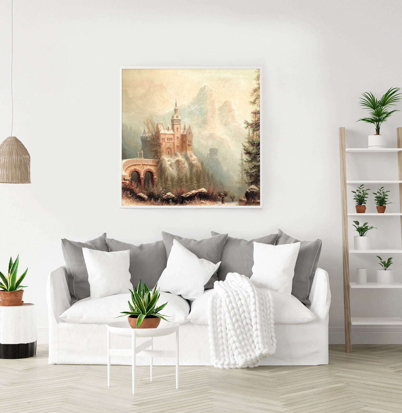 Enchanted Castle Painting Myth and Fairytale Paintings - Etsy