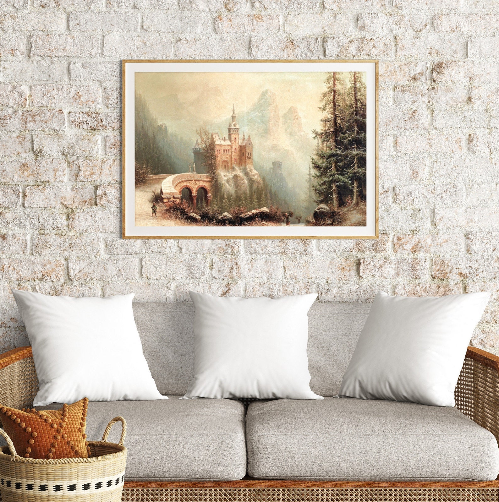 Enchanted Castle Painting Myth and Fairytale Paintings - Etsy