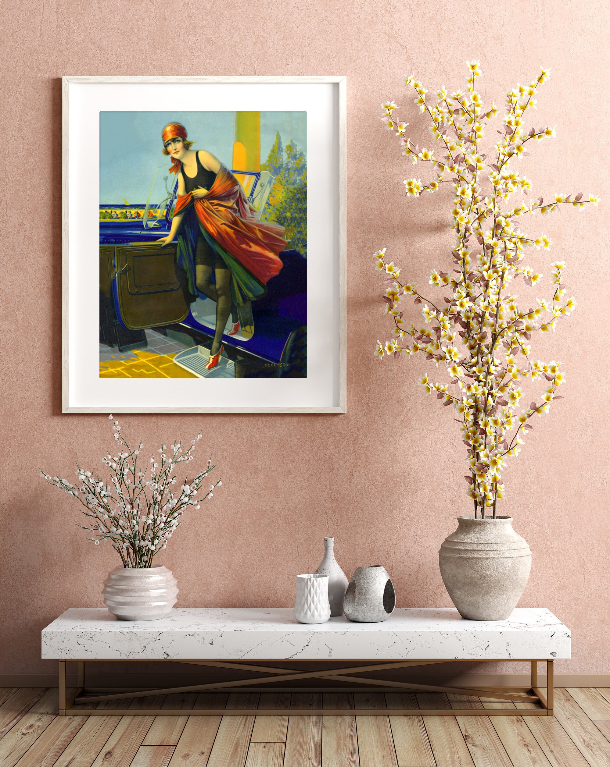 Greetings Art Deco Poster Edward Mason Eggleston Calendar - Etsy