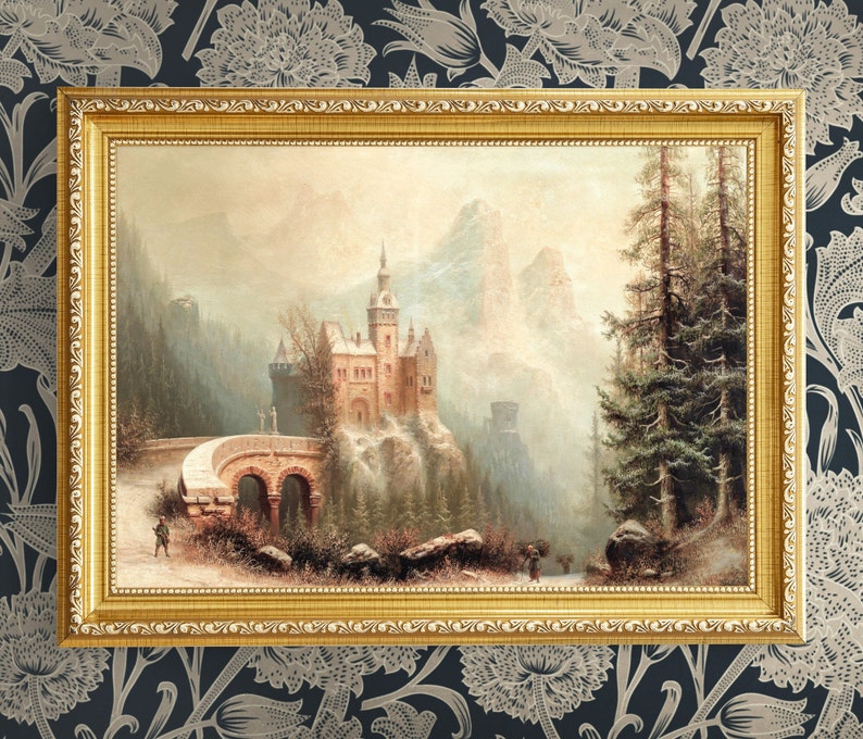Enchanted Castle Painting Myth and Fairytale Paintings - Etsy