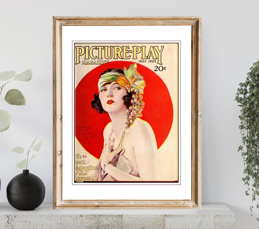 Picture-play Magazine Cover Poster Print, July 1923 Issue, Vintage ...