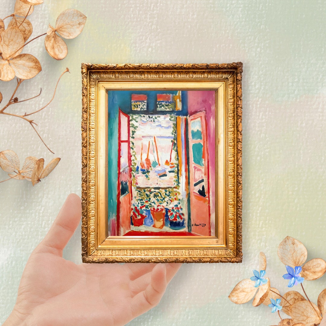 Mini Art, Henri Matisse the Open Window, Oil Painting Print, French ...