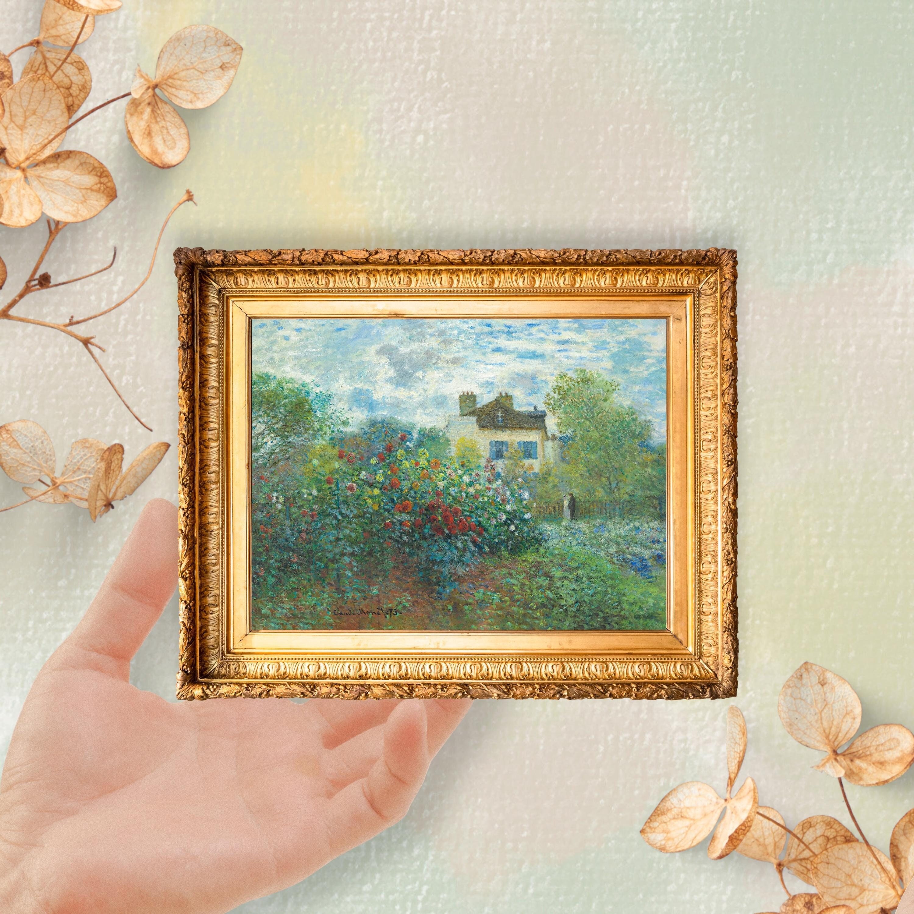 Mini Art,claude Monet the Artist Garden in Argenteuil, French Art ...