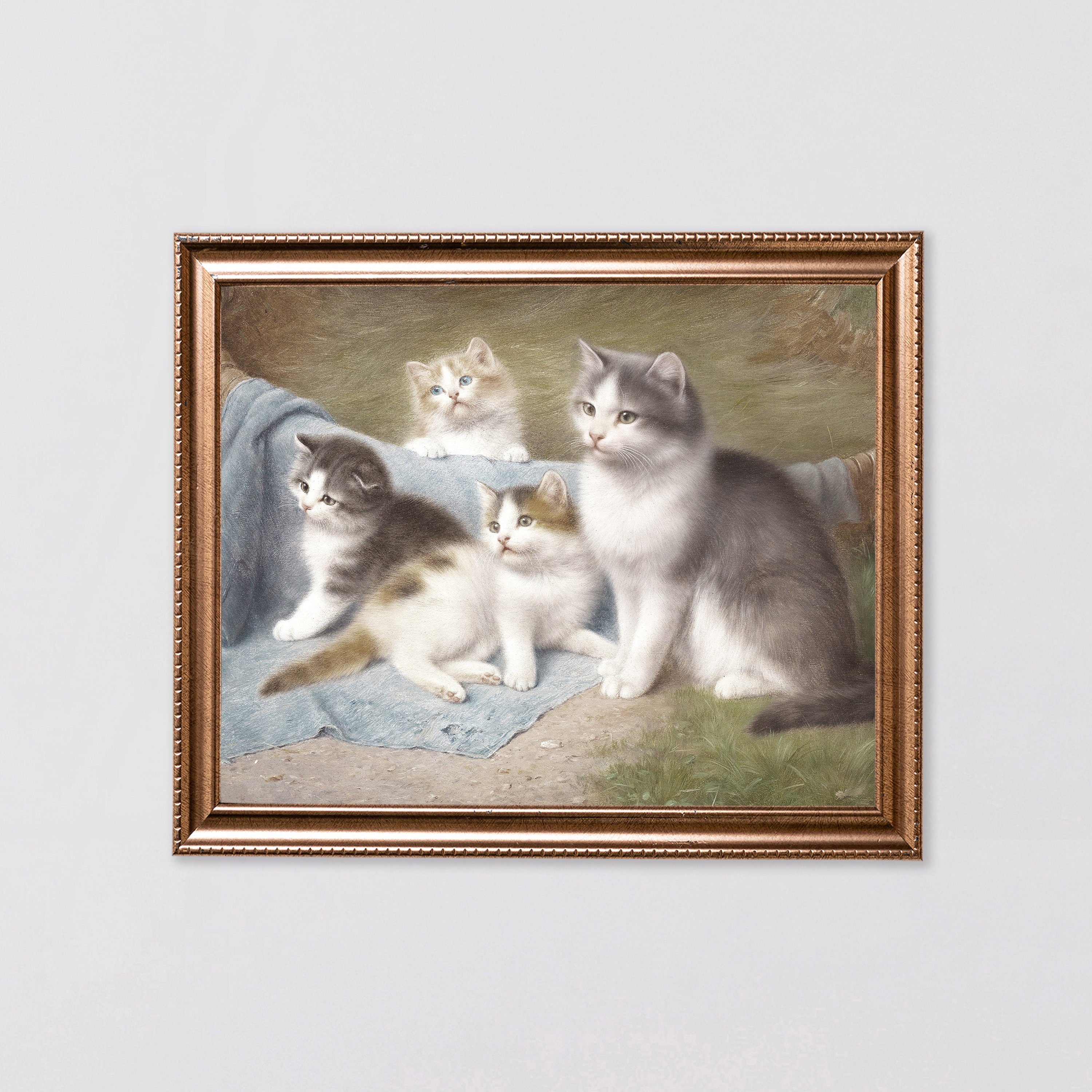 Cat Portraits, Cat Paintings, Cat Prints, Cats Printable Vintage ...
