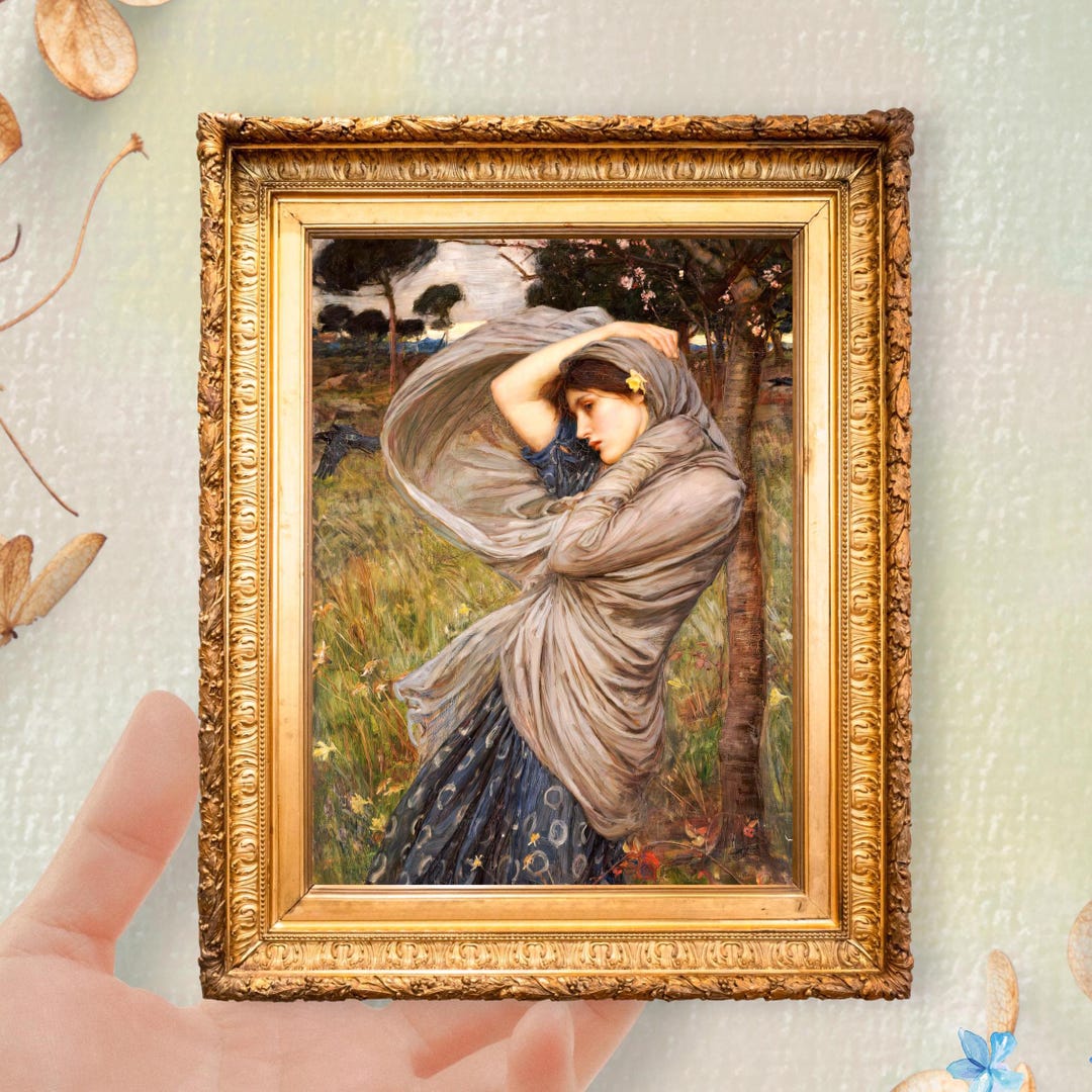 Boreas Art Painting Print, John William Waterhouse Pre-raphaelite ...
