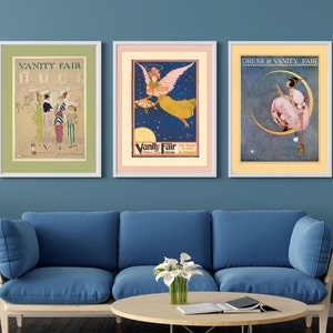 Vanity Fair Magazine Cover Print Set: 1910s Retro Art (digital Download ...