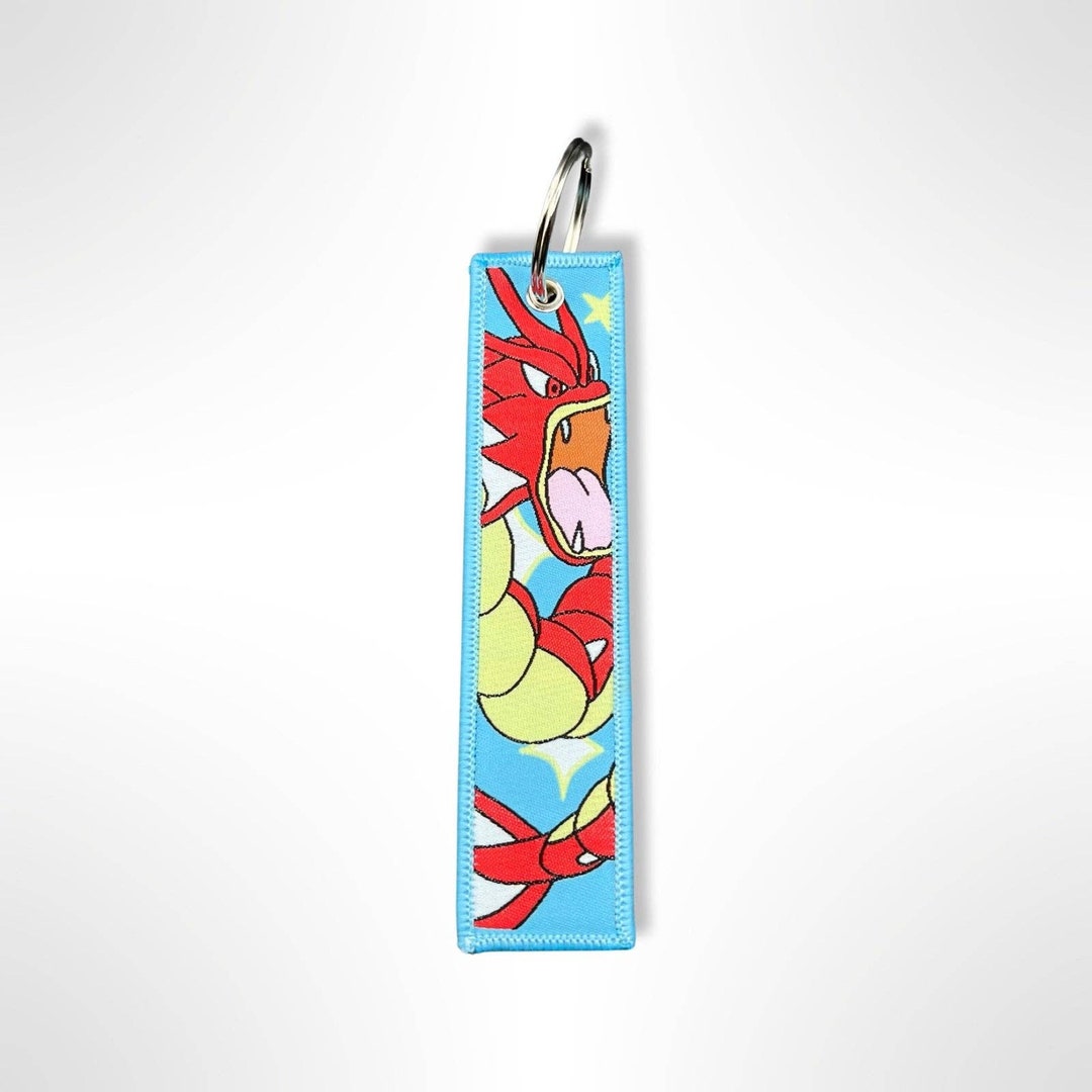 Shiny Gyarados Pokemon Embordered Keytag Custom Pokemon Key Tags ...