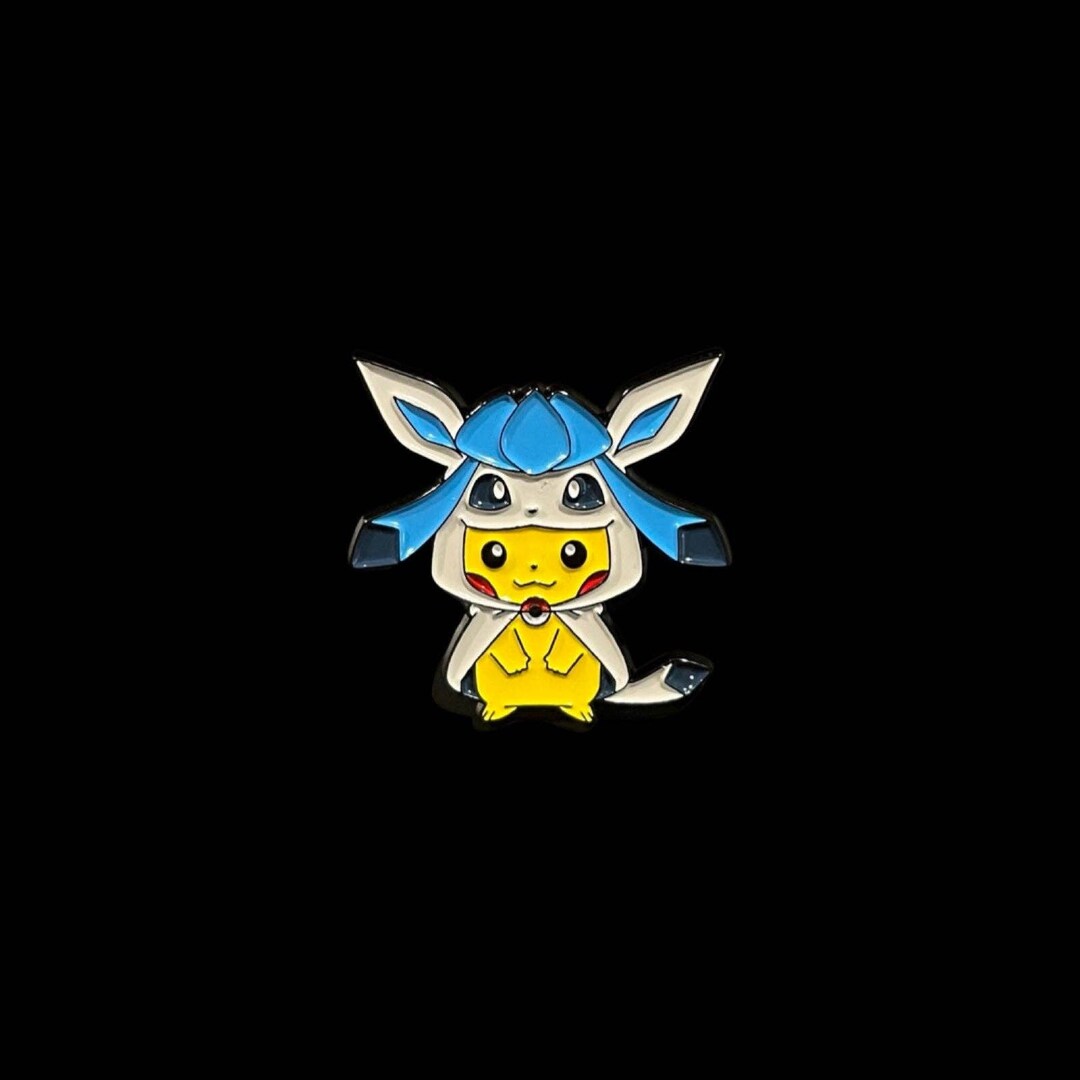 Pokémon Pikachu Poncho Glaceon Enamel Pin - Etsy