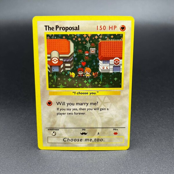 Proposal Trading Card - Etsy