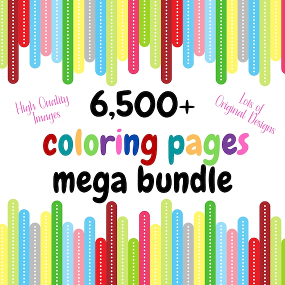 6500 Coloring Pages Bundle COLORING PAGES 4 YEARS - Etsy