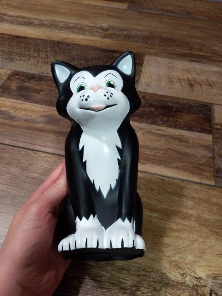 Plastic Black and White Tuxedo Cat Figurine - Etsy