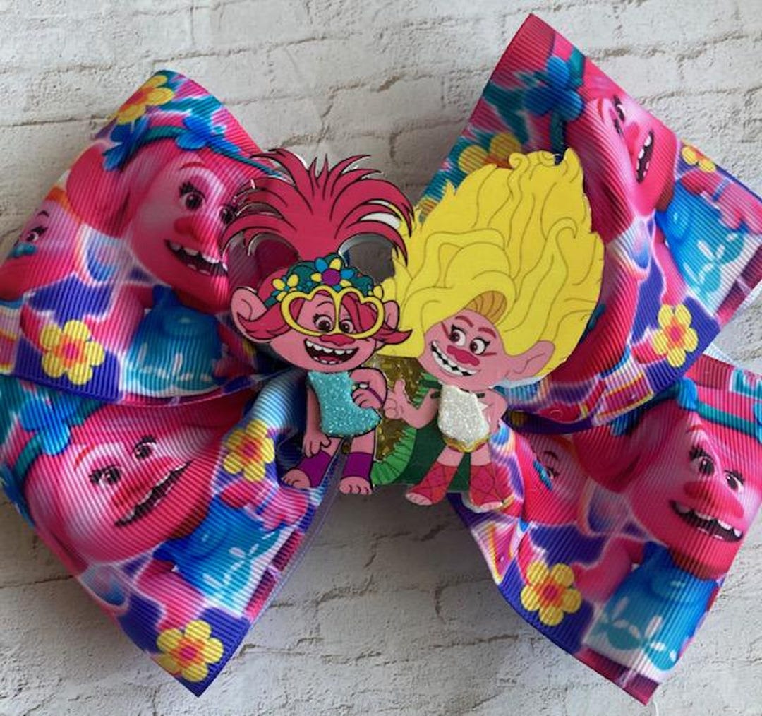 Animated Musical Movie Large Shaker Hair Bow, Character Hair Bows ...