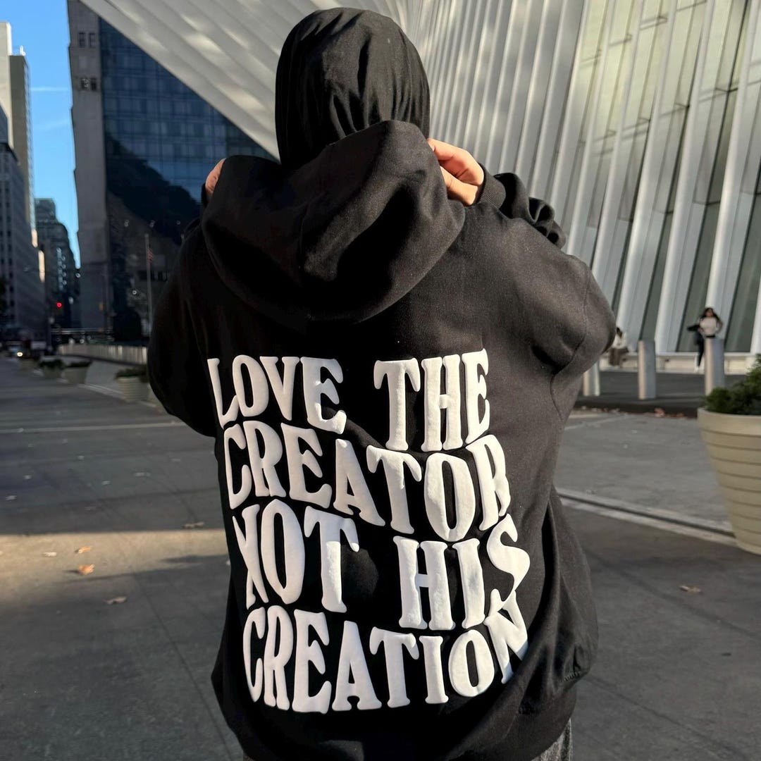 Faith First Puff Print Hoodie - Etsy