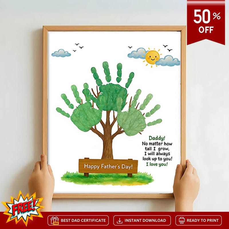 Handprint Tree - Etsy