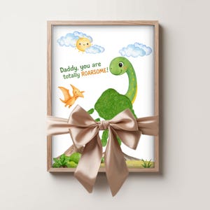 Fathers Day Printable,dino Prints,dino Handprint,dino Gifts,dino Craft ...